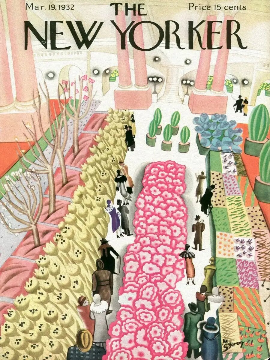 Постер New Yorker Нью Йоркер март, 40 x 50 см (без полей), бумага, без рамы — фото 1