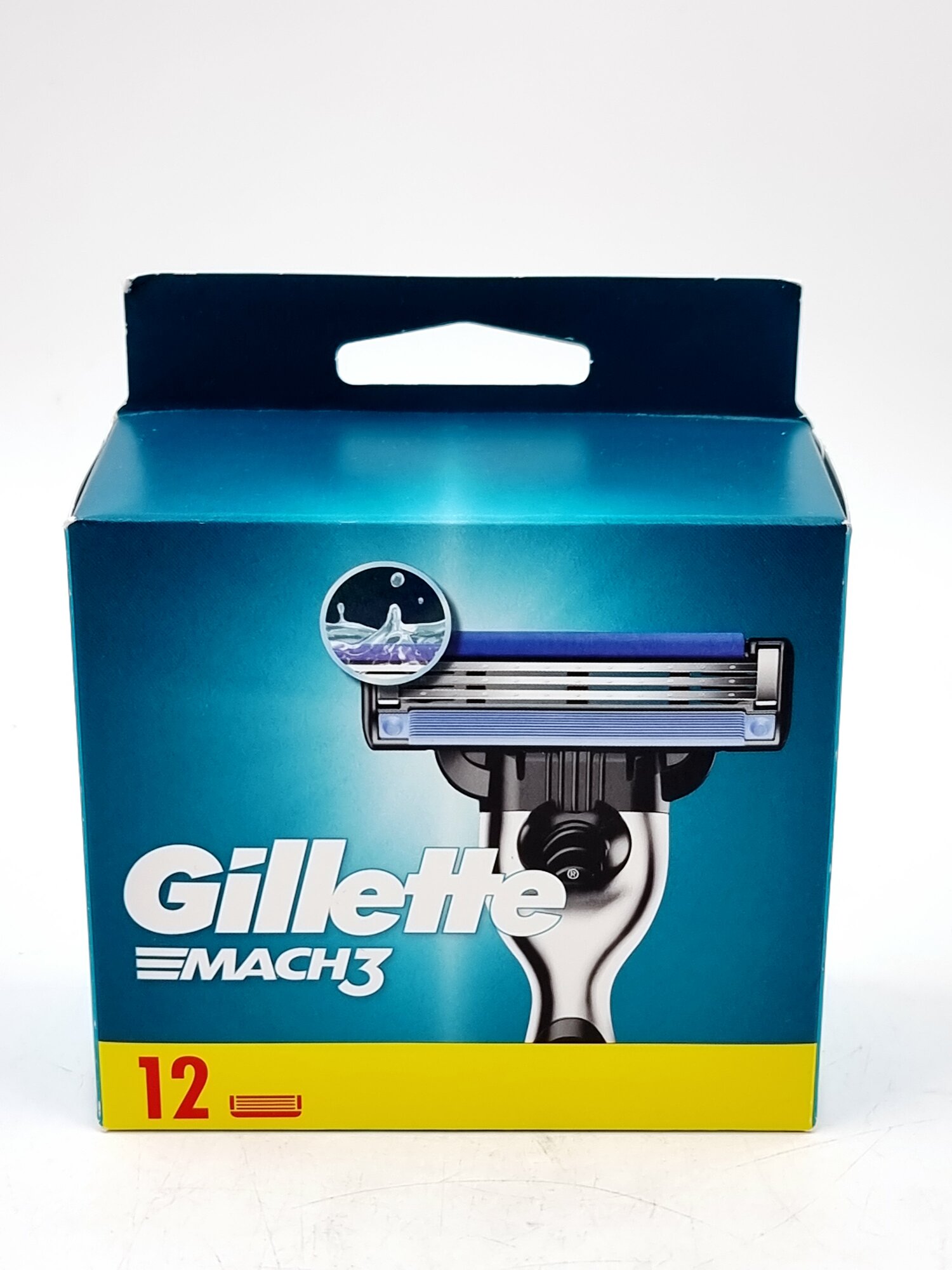Лезвия для бритвы Gillette MACH 3, в упаковке 12 сменных лезвий (Германия)