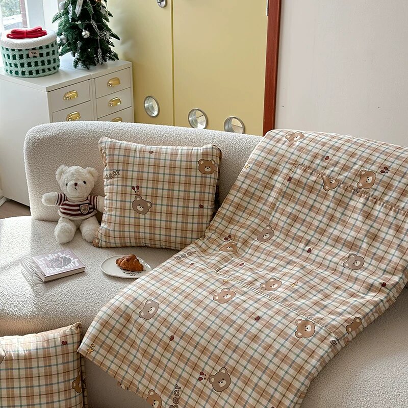 Хлопковая подушка, одеяло двойного назначения «два в одном», одеяло из чистого хлопка, офисная подушка для сна, одеяло,