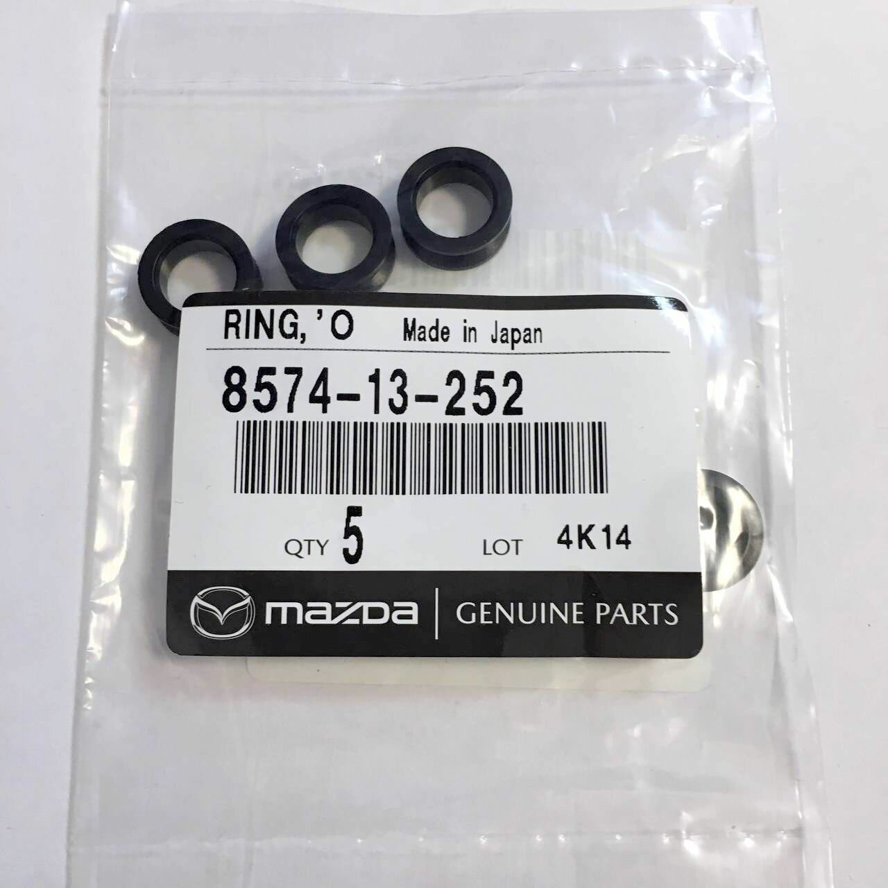 857413252 Кольцо топливной форсунки MAZDA оригинал