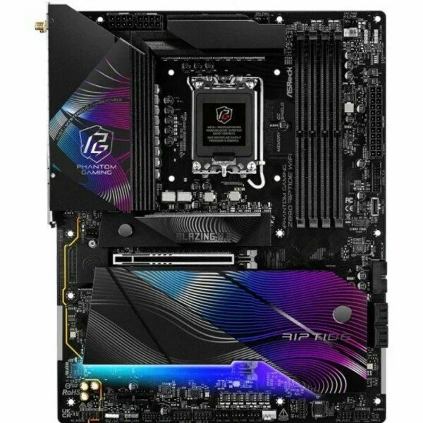 Материнская плата ASROCK B760M PRO RS WIFI, LGA1700, B760, 4*DDR5, 4*SATA, 3*M.2, 3*USB 3.2, 2*USB 2.0, Type-C, 2*PCIx16, 1xM.2 (Key E), HDMI+DP, mATX