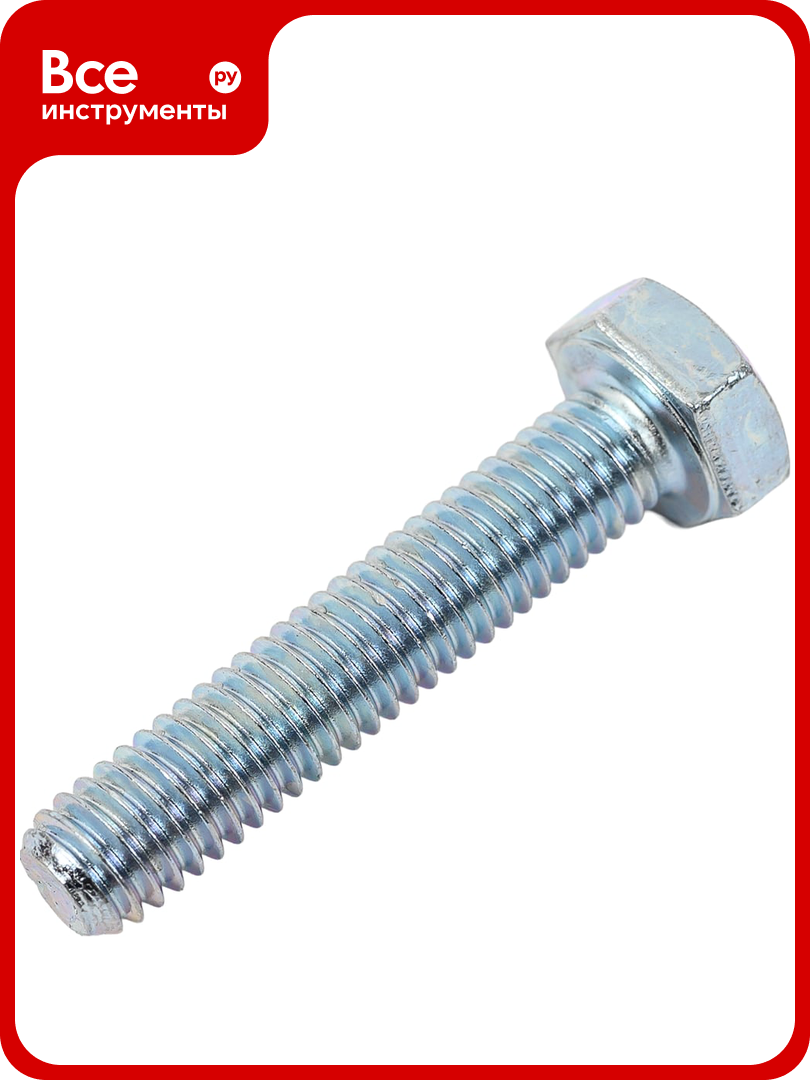 Gigant Болт DIN933 с шестигранной головкой оцинк. М6x30 60 шт 124003