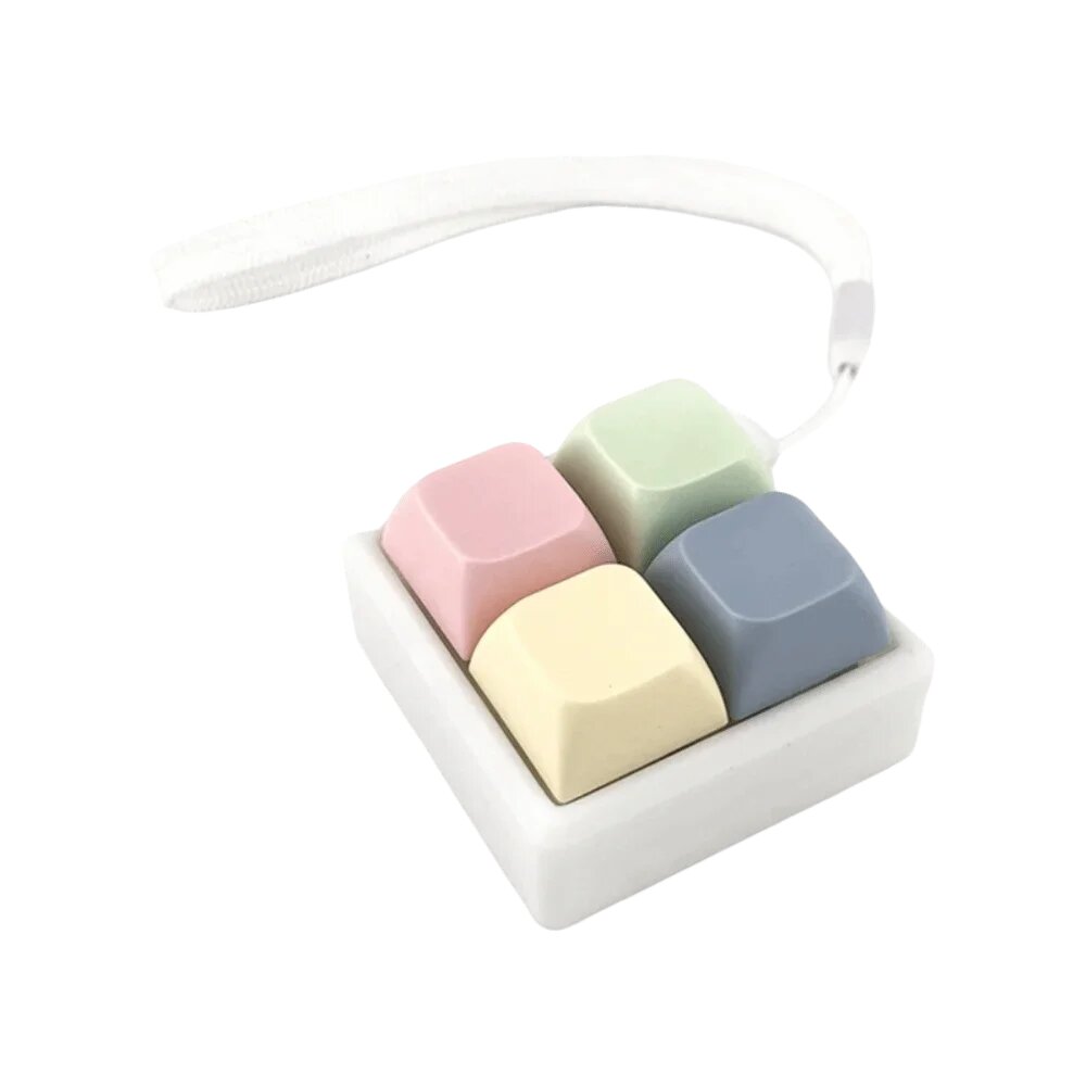 3/4/9 клавиш антистресс кнопка-кликер колпачок брелок для ключей на палец колпачки для клавиатуры игрушка DIY клавиатура-кликер игрушка для взрослых для облегчения