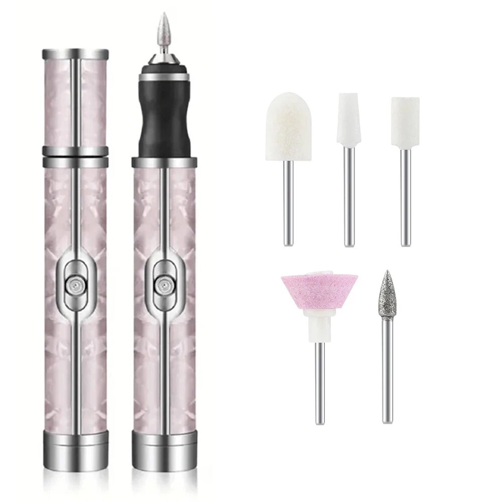 Электрическая маникюрная дрель YIKOOLIN, Set-1-Pink