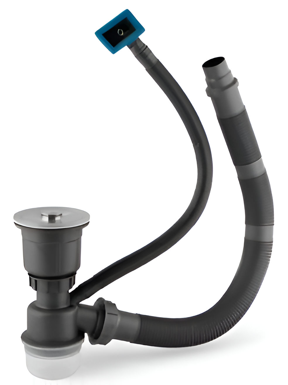 Сифон для кухонной мойки TD1 из нержавеющей стали, сатин