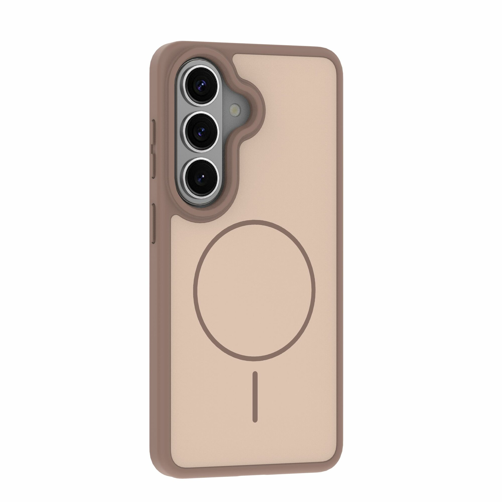 Противоударный чехол Supreme Two-tone Case с поддержкой MagSafe для Samsung Galaxy S26 коричневый