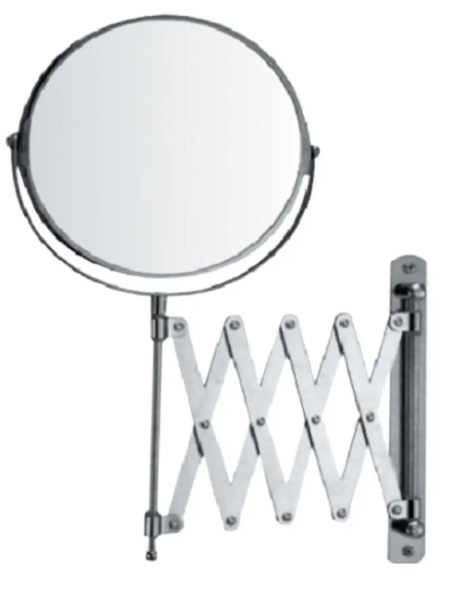 Зеркало для ванной 15 см х 15 см с 3 кратным увеличением