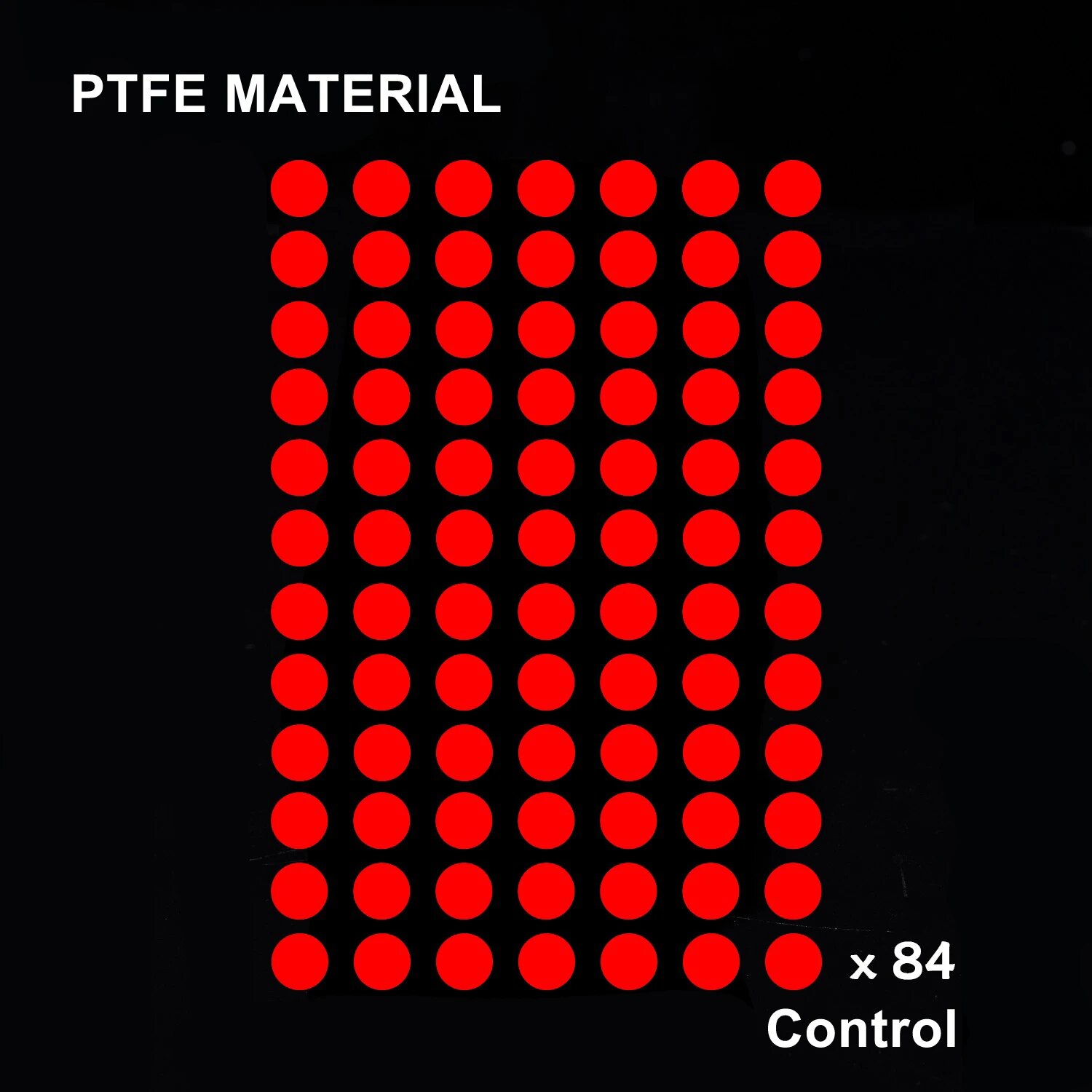 Коньки для мыши TBTL Red PTFE 84dots
