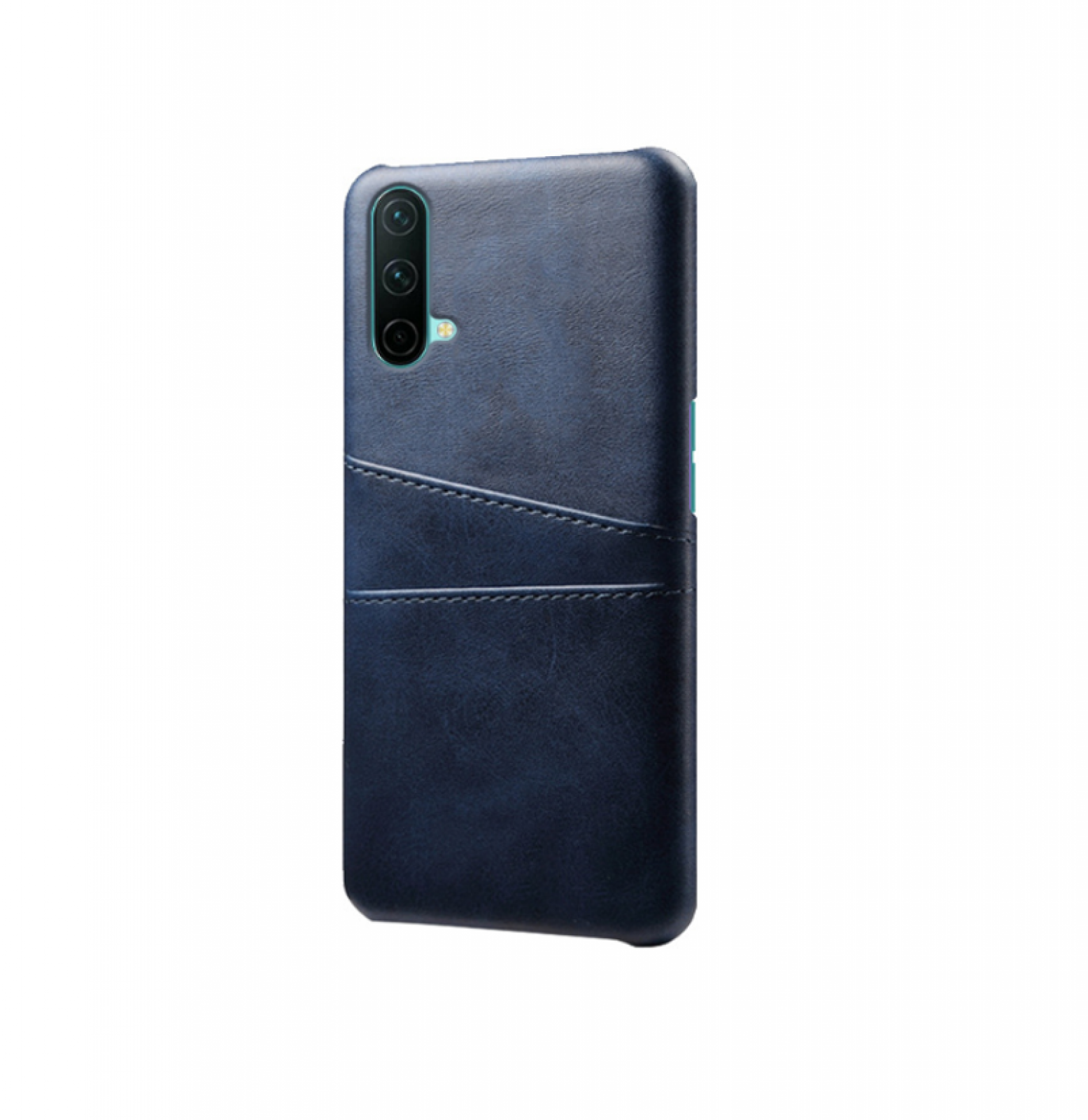 Чехол накладка MyPads для OnePlus Nord CE 5G с отделениями для банковских карт синий