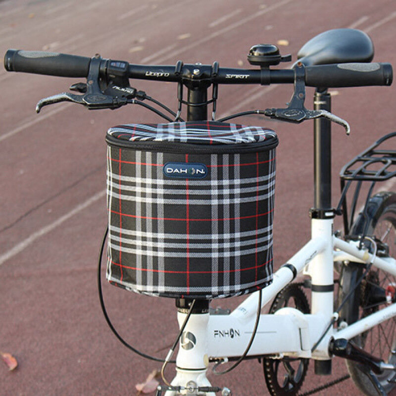 Передняя корзина для складного велосипеда Dahon, холщовая корзина, подвесная корзина для электровелосипеда, велосипедная корзина для овощей, сумка для шлема.