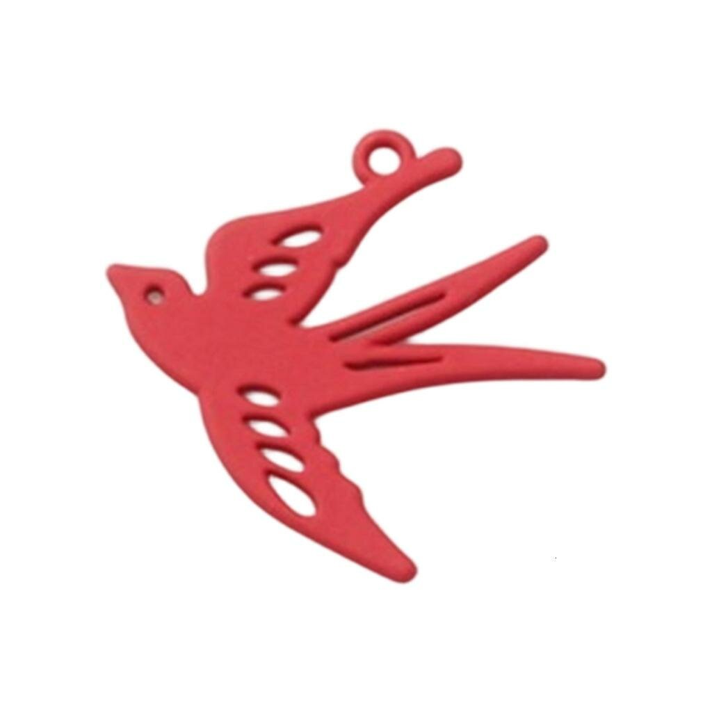 Подвеска «Ласточка» ажурная, красный