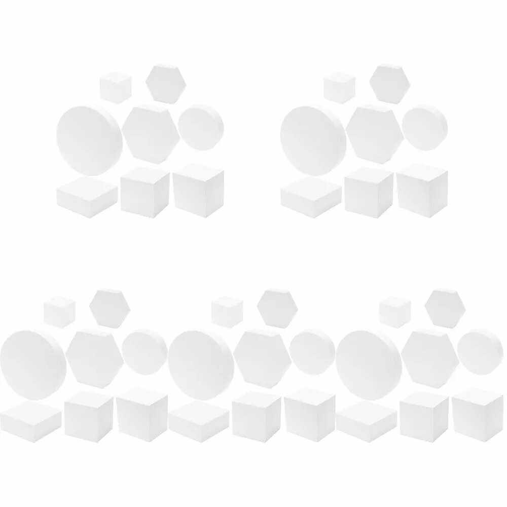 Декоративные белые кубы из пенопласта для фотосъемки, набор из 40 штук для вечеринки