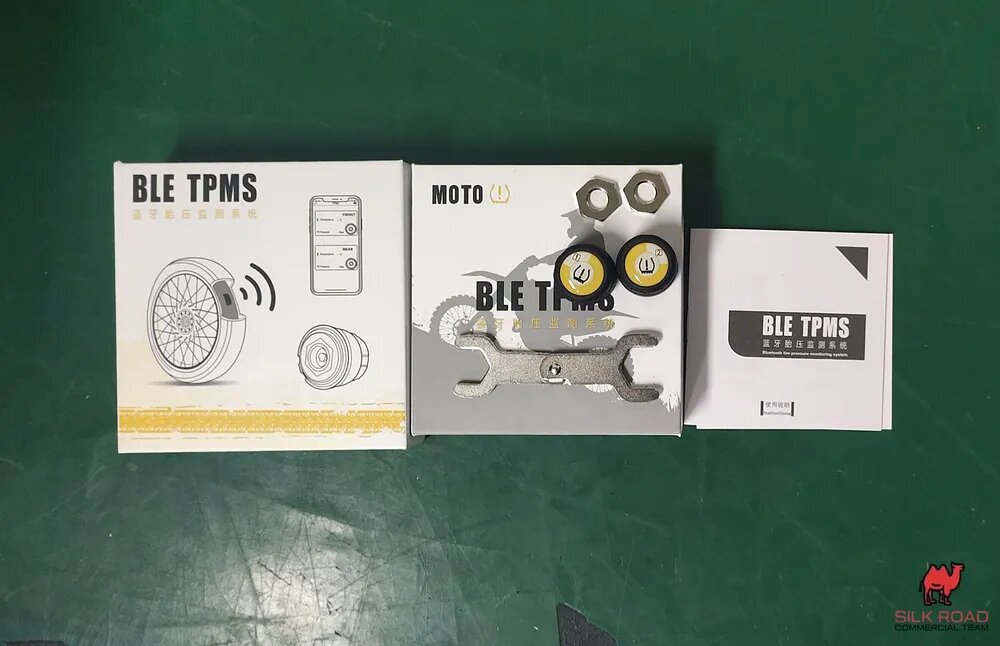 Беспроводной TPMS для мотоцикла с Bluetooth, контроль давления в шинах
