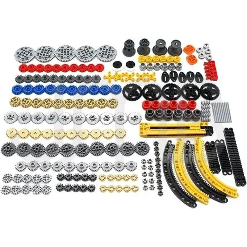 213PCS, набор технических деталей с шестеренками и валами, DIY. Набор шестеренок, валы, шестеренки