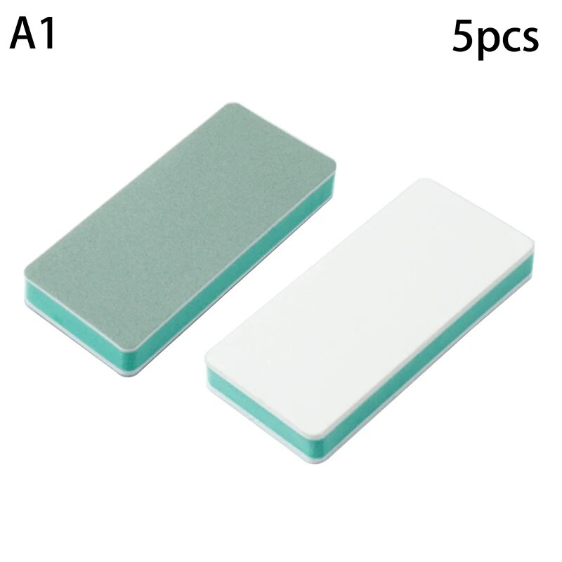 5 шт. двухсторонние шлифовальные губки для маникюра 600# & 3000# A1