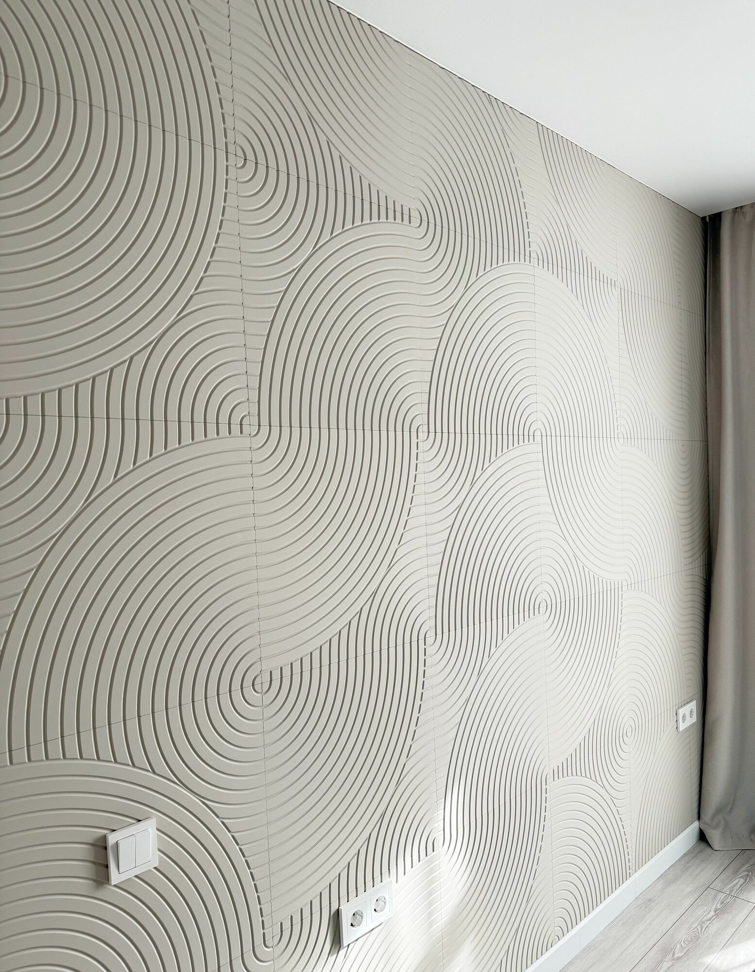 Стеновые панели мдф декоративные, 3д, под ПВХ пленкой, 500х500 мм, шарли керамика, 4 шт