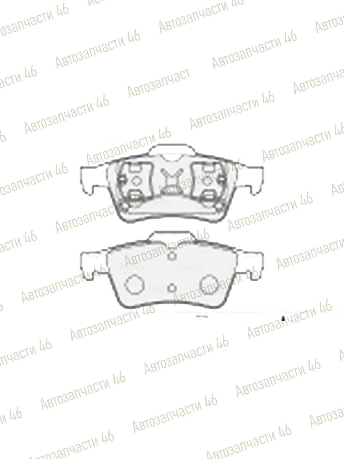 Колодки задние дисковые Форд Фокус 3 Ford Focus 3 2011 2015 -2 Valeo