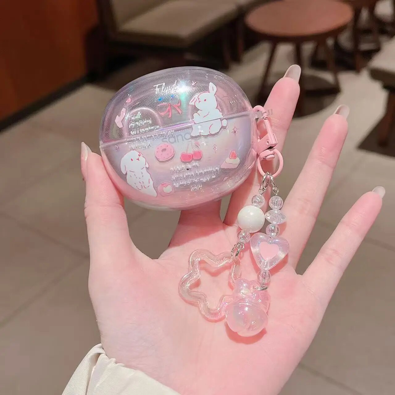 Подходит для Sanag S6S Nona Bluetooth наушники защитный чехол мультяшный цветок чехол для наушников