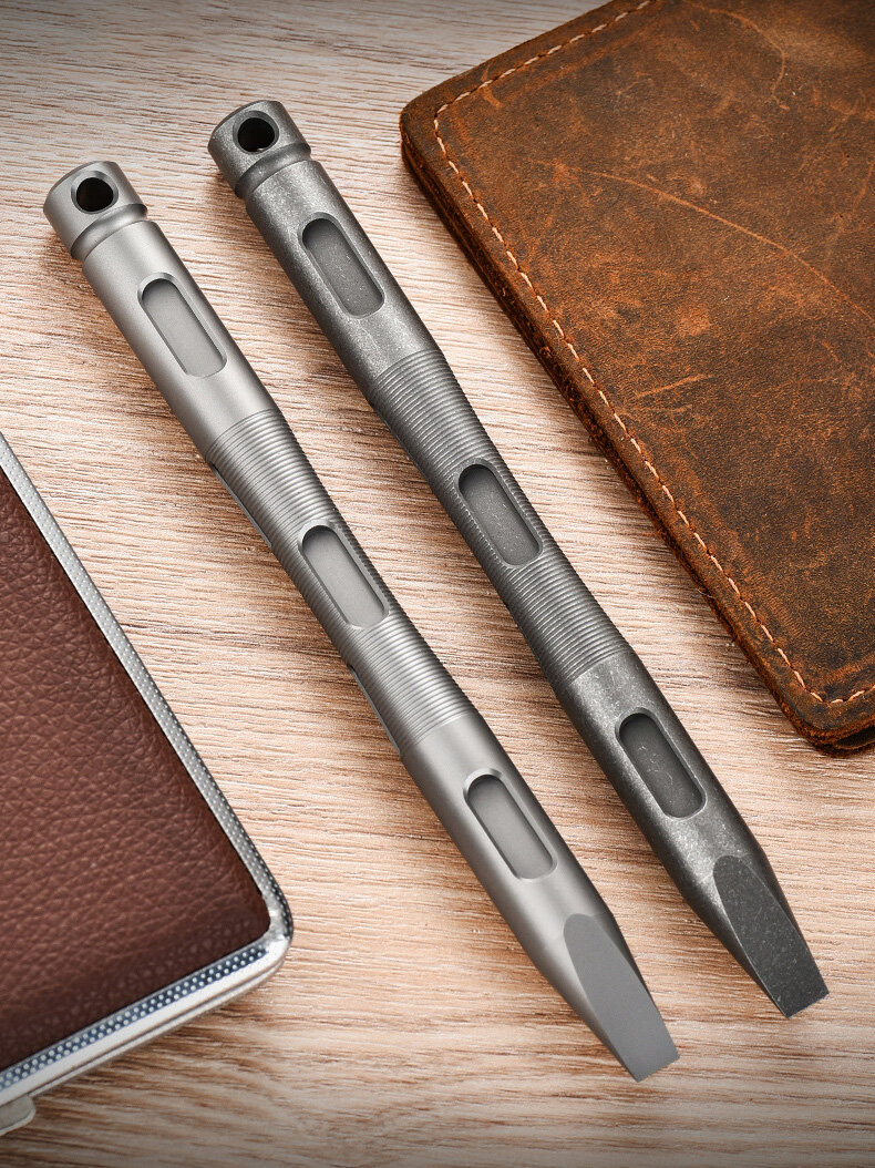 Длинный портативный лом из титанового сплава, многофункциональный EDC-инструмент процесс мойки камня