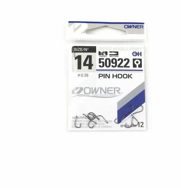 OWNER 50922 Крючок Pin Hook BC №14 11шт