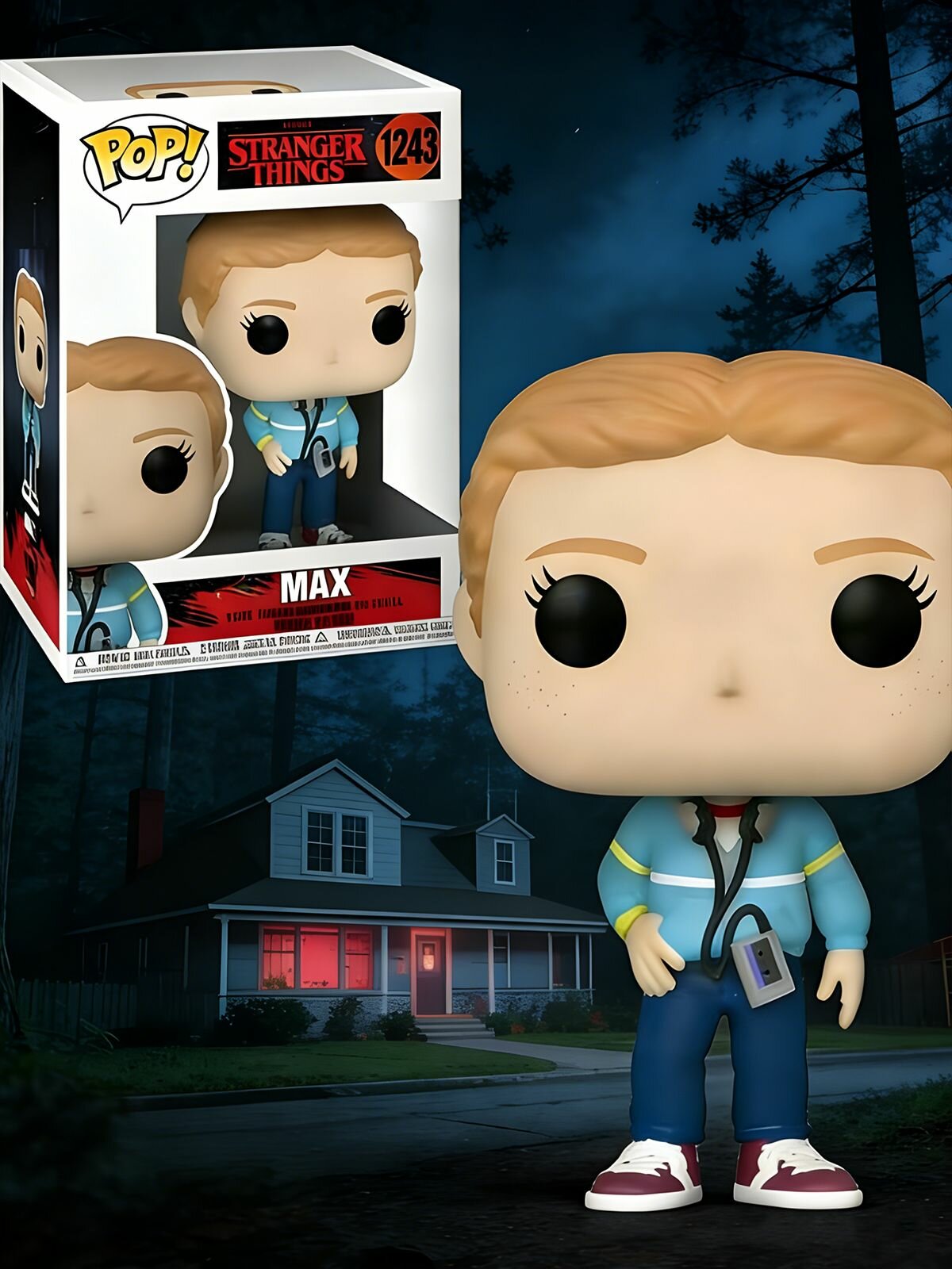Фигурка POP stranger things MAX 10см), Очень странные дела, Персонаж из сериала Очень странные дела/новогодние подарки
