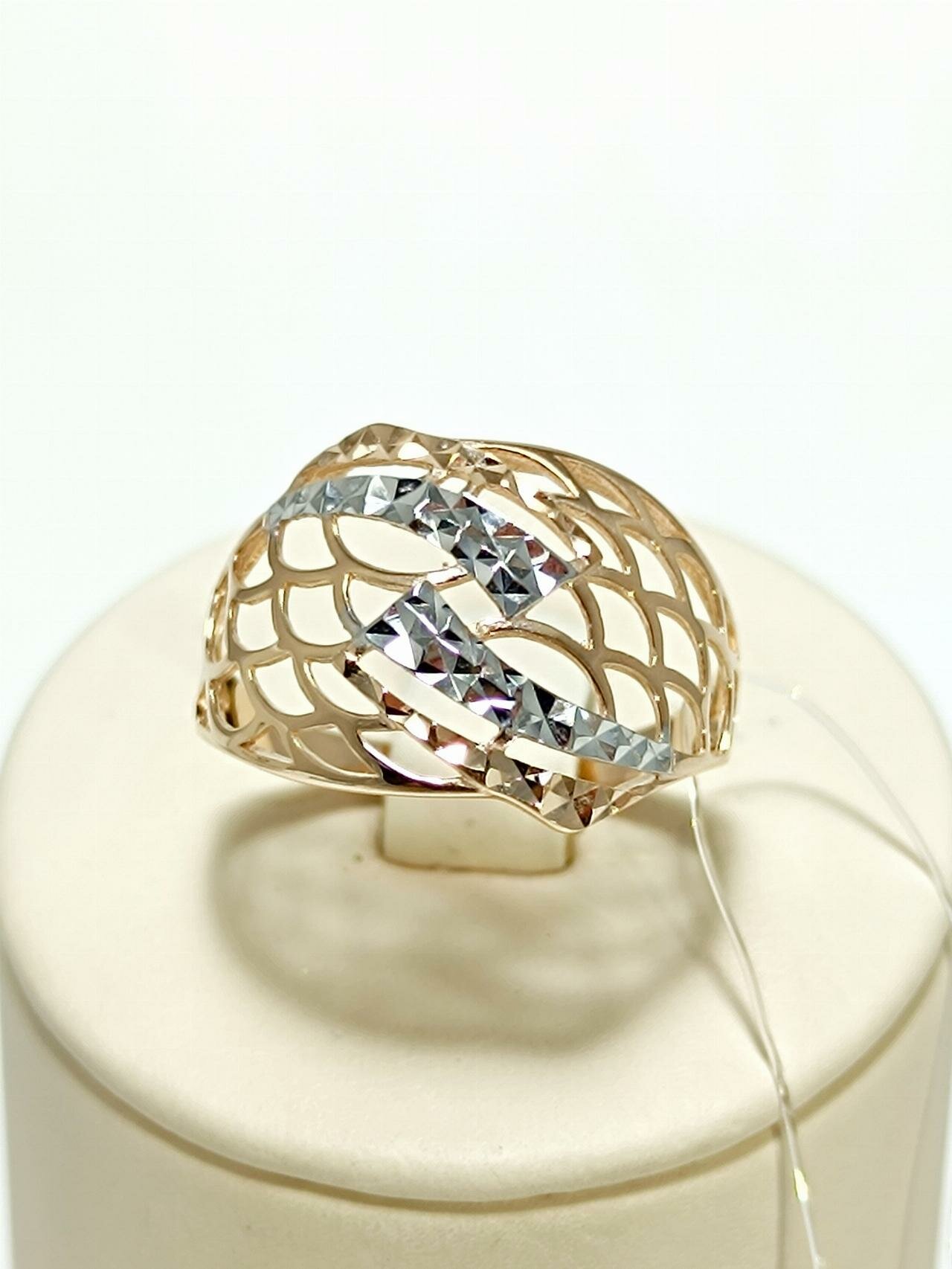 Кольцо, красное золото, 585 проба