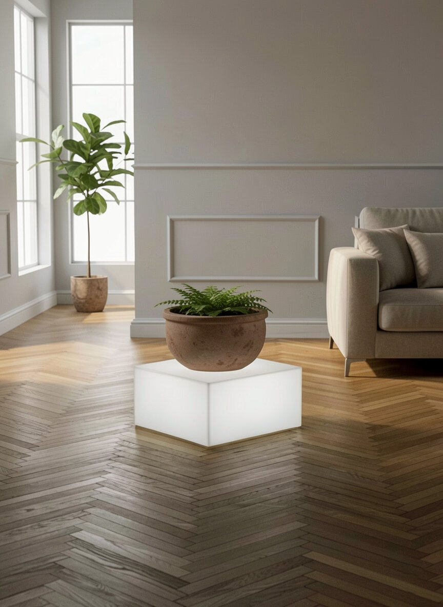 Светящийся полукуб Vize White