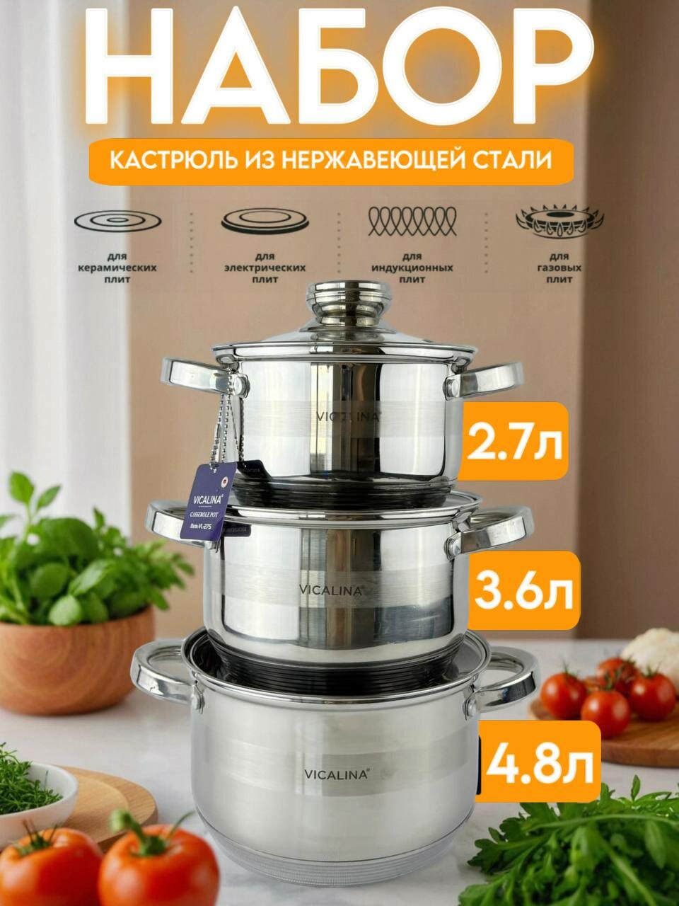 Набор кастрюль