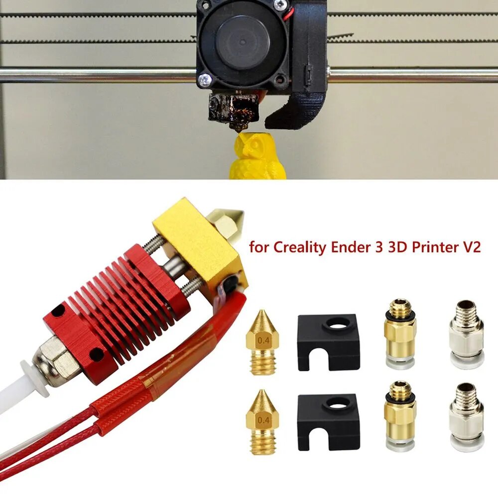 Комплект термоблока экструдера MK8 для 3D-принтера Creality Ender 3 V2 и Ender 3 Pro