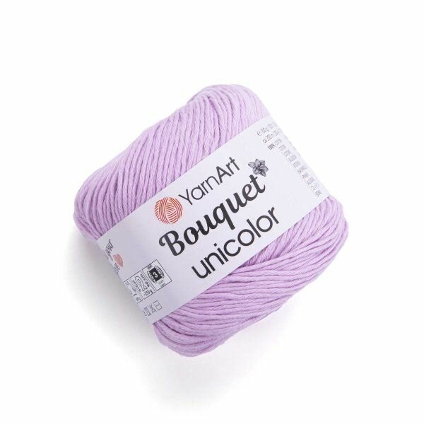 Пряжа YarArt Bouquet Unicolor 3212 (4 мотка по 100г/200м) бледная астра
