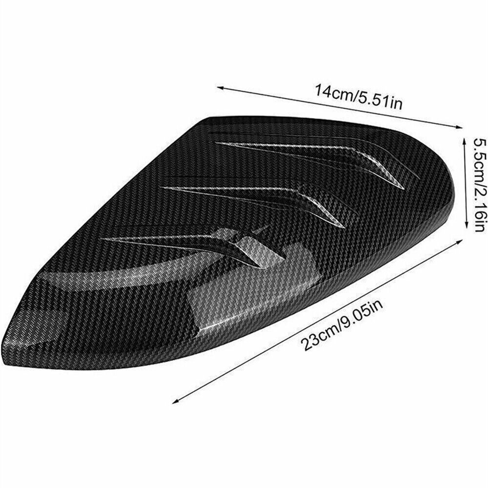 Carbon Fiber Look Side Wing Mirror Cap Cover Trim For 2016-2020 Honda Civic Hatchback