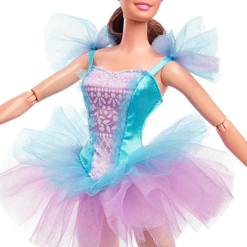 Barbie Ballet Wishes Кукла балерина HRM54 - коллекционная кукла для балетных выступлений и мечтаний, в атласном балеринском наряде — фото 1