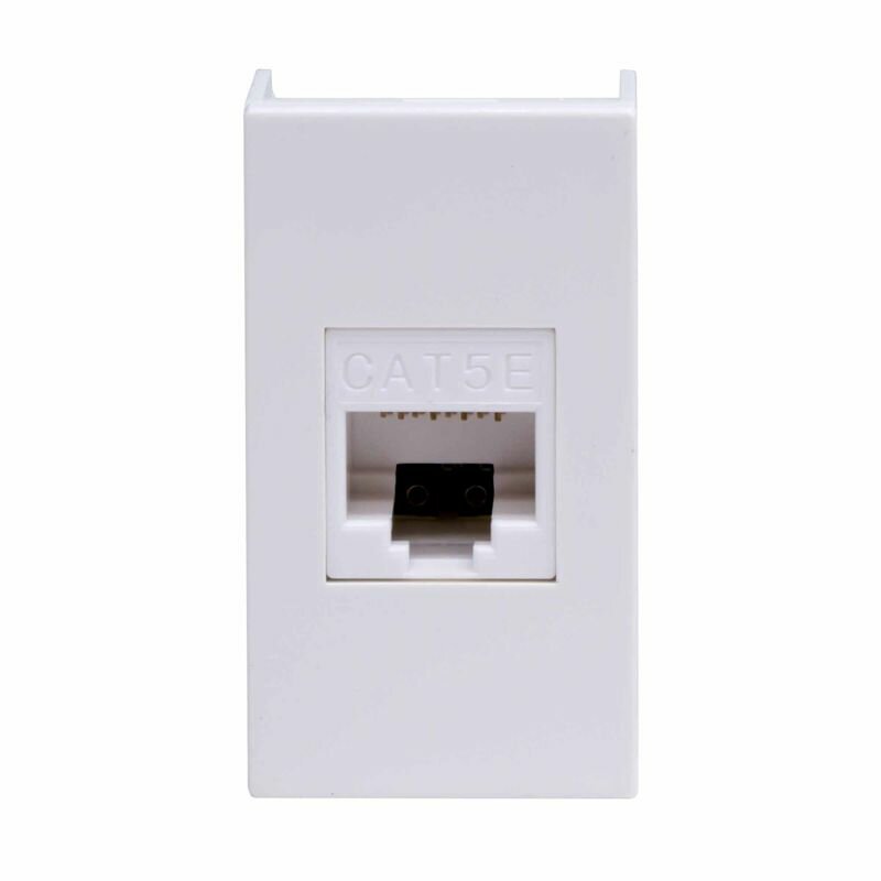 Розетка компьютерная 1-м 1мод. Viva RJ45 кат.5E бел. DKC 45038