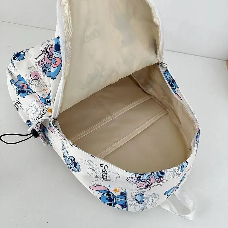 Рюкзак Disney x Cool Trend с принтом Стич, нейлон Оксфорд, 40x15x37 см, для девочек, повседневный — фото 1