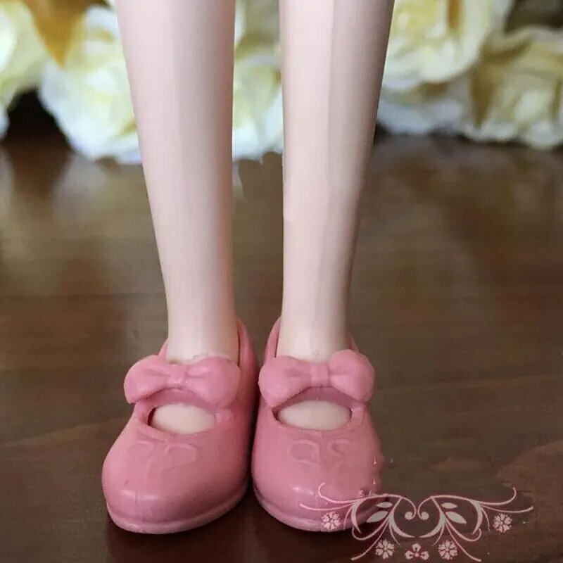 Модная обувь для кукол Блайт, пластиковые туфли на танкетке 1/6 для кукол Ликка, Розовый, new4 shoes