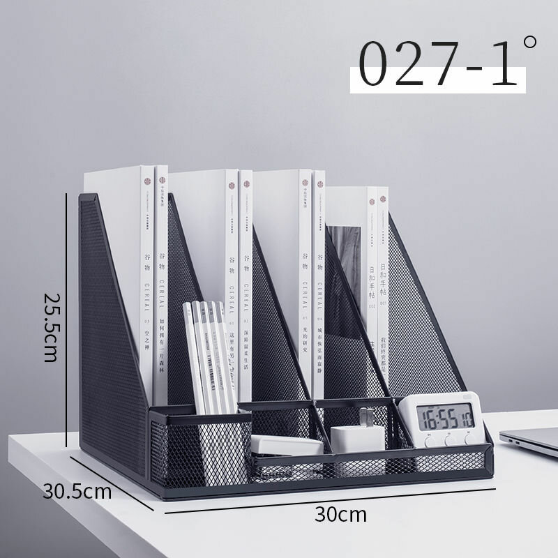 Металлическая стойка для хранения документов, ящик для документов, стеллаж для документов, офисный металлический держатель для документов, настольная вертикальная стойка для хранения.