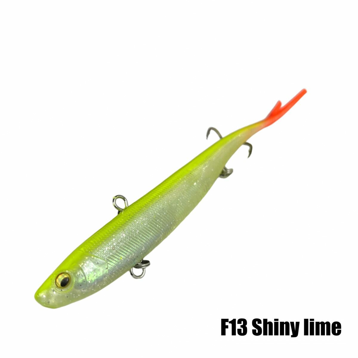 Баланслаг Jig It Whale Tail 130mm 22g цвет F13 Shiny lime