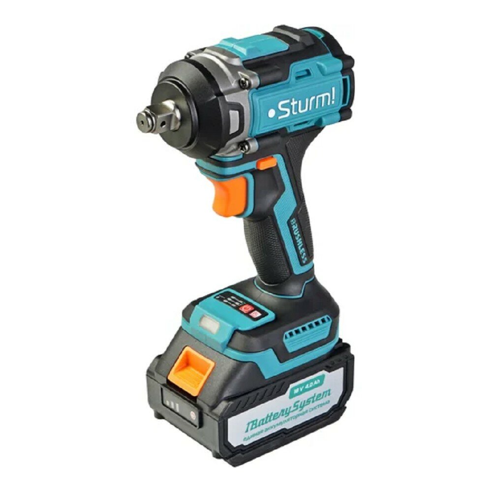 Sturm! Гайковерт ударн б щ , 18В, 1BatterySystem, 500Нм, 1 2", 3скор, 1x4.0Ач, кейс CD20500BL