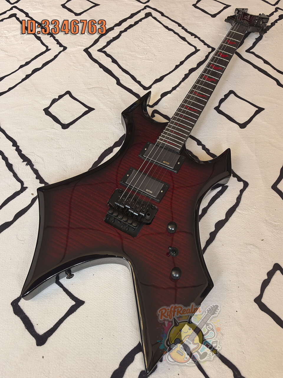 Электрогитара Warlock Black & Bordo