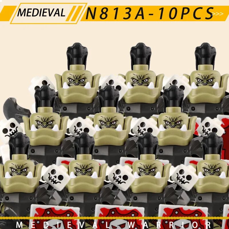 Средневековые рыцари, N813A-10PCS