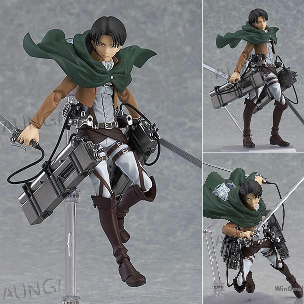 Фигурка атака титанов леви аккерман / Attack on Titan Levi Ackerman figma 213 (15 см)