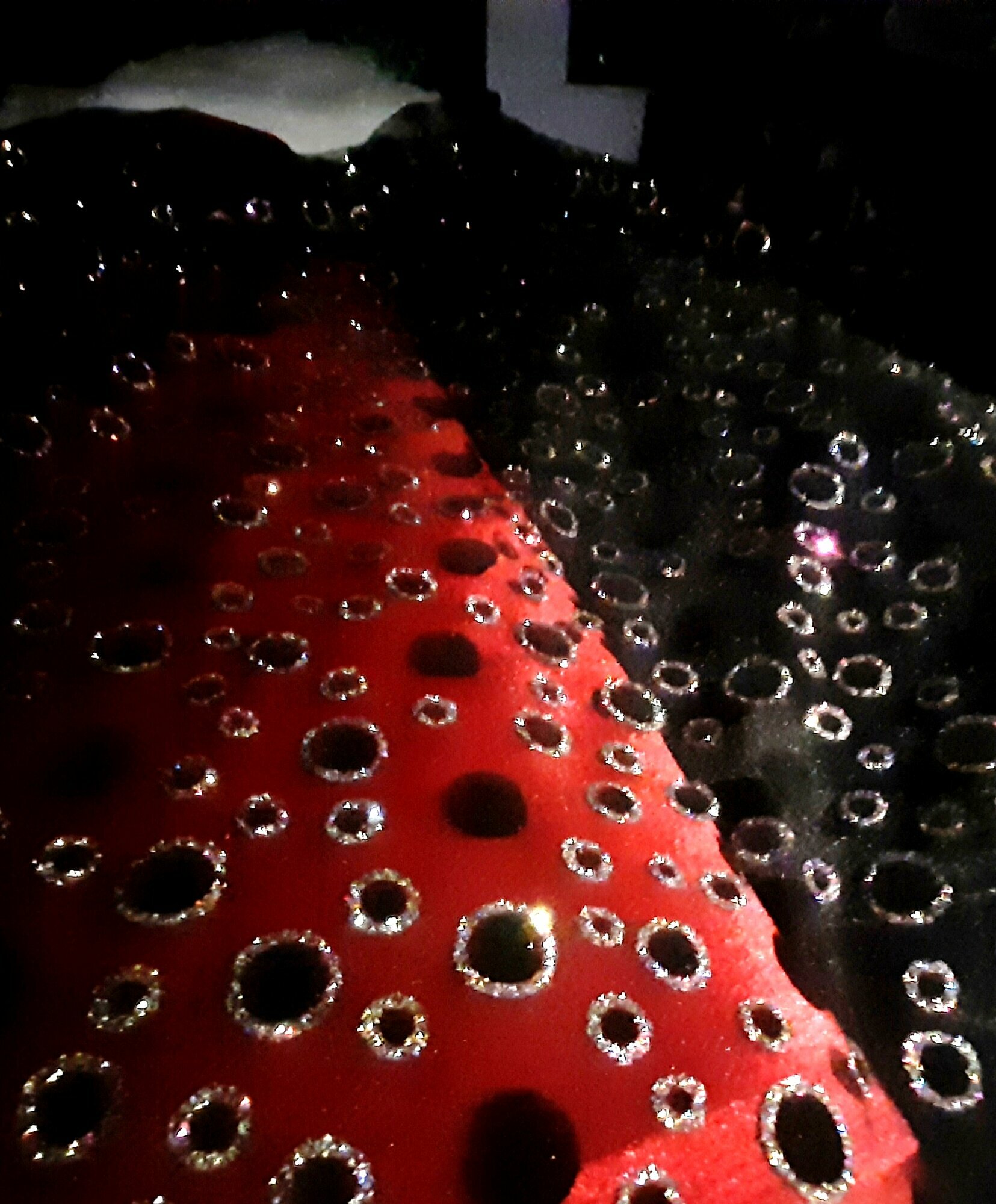 Глиттер и флок на сетке - Ткани ФанФан для шитья, рукоделия (отрез 4м*1.5м)