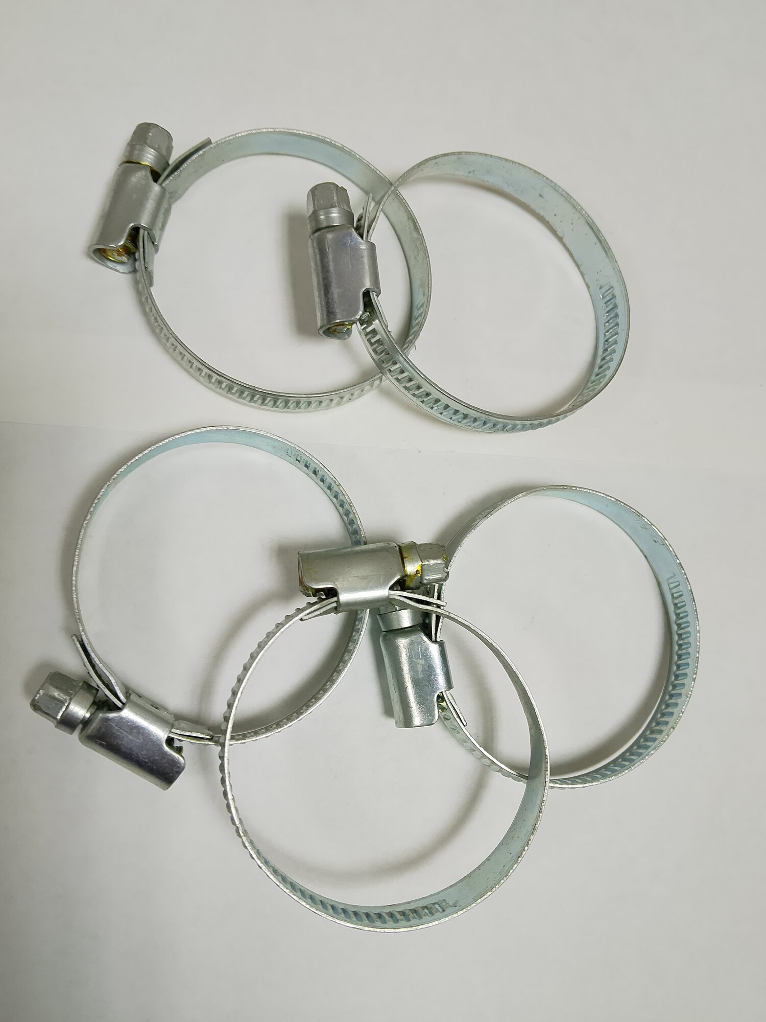 Хомут обжимной металлический СИБРТЕХ 32-50 мм, червячный, в комплекте 5 шт.