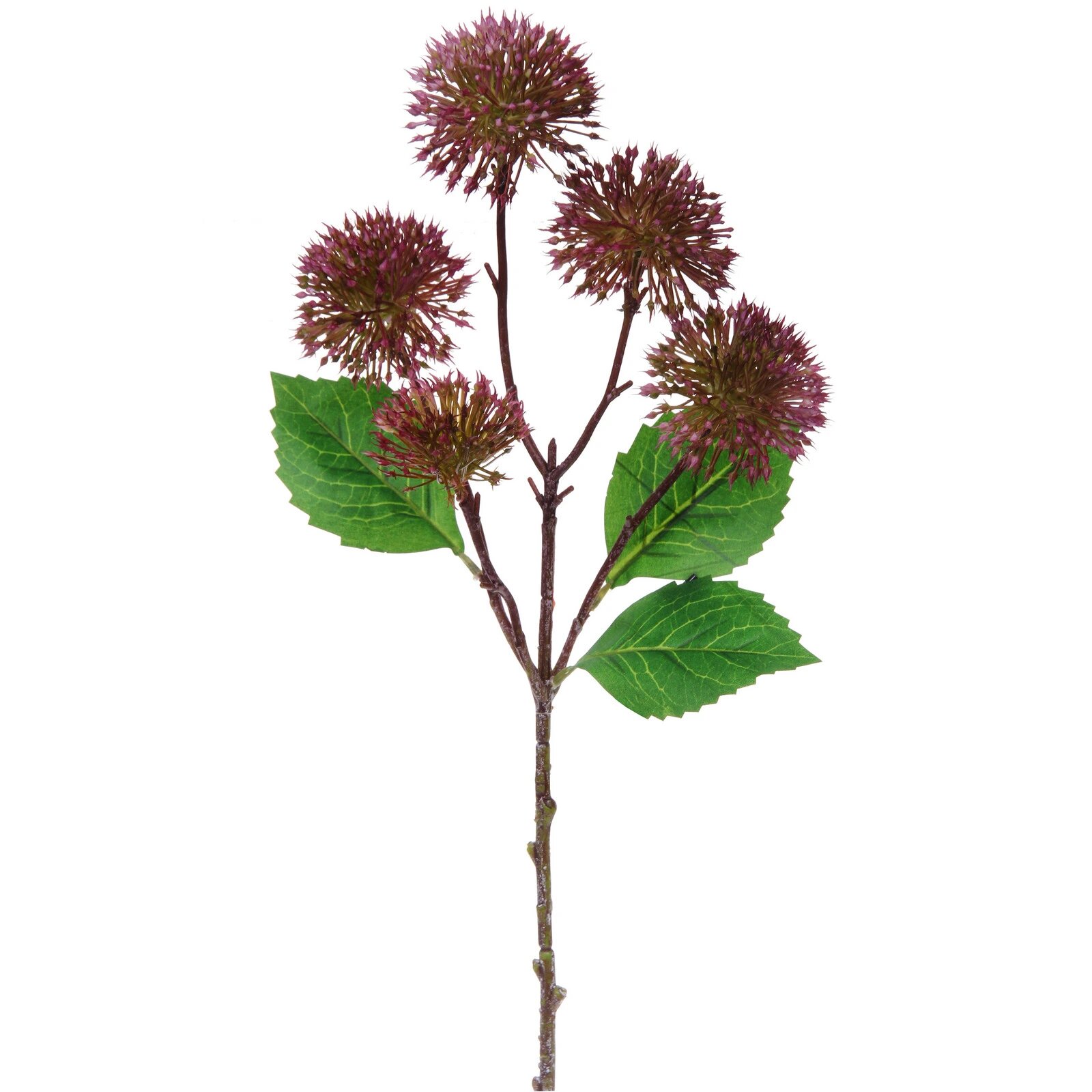 Ветка искусственная "Natur" Каштан сиреневый 50см, декоративный цветок для интерьера, пластик