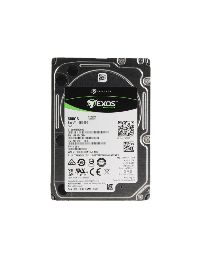 HDD диск SAS Seagate EXOS 10E2400 600GB SAS / 10000rpm, 256mb / ST600MM0099