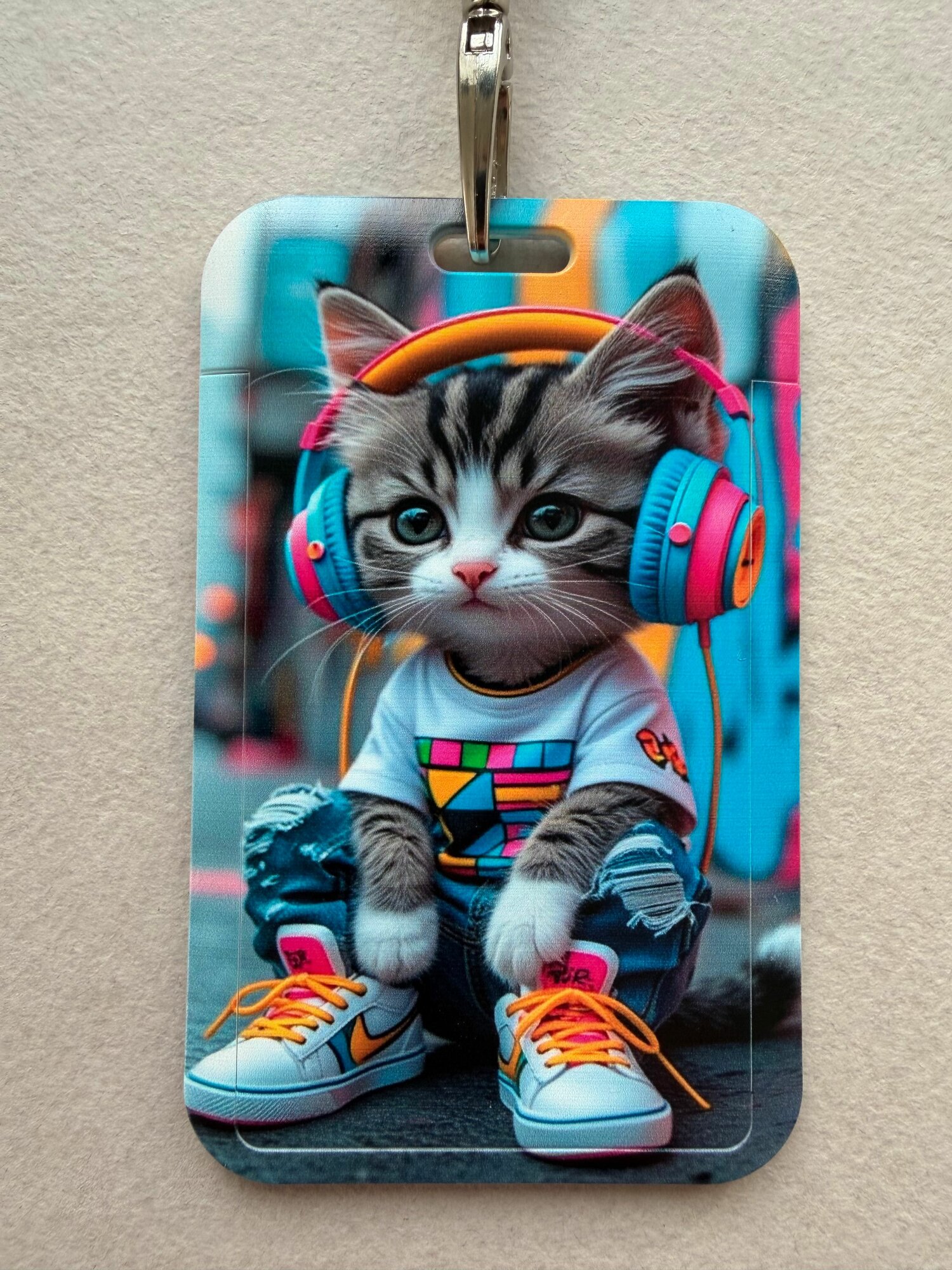 Бейдж для пропуска с рулеткой , Чехол для пропуска с рулеткой