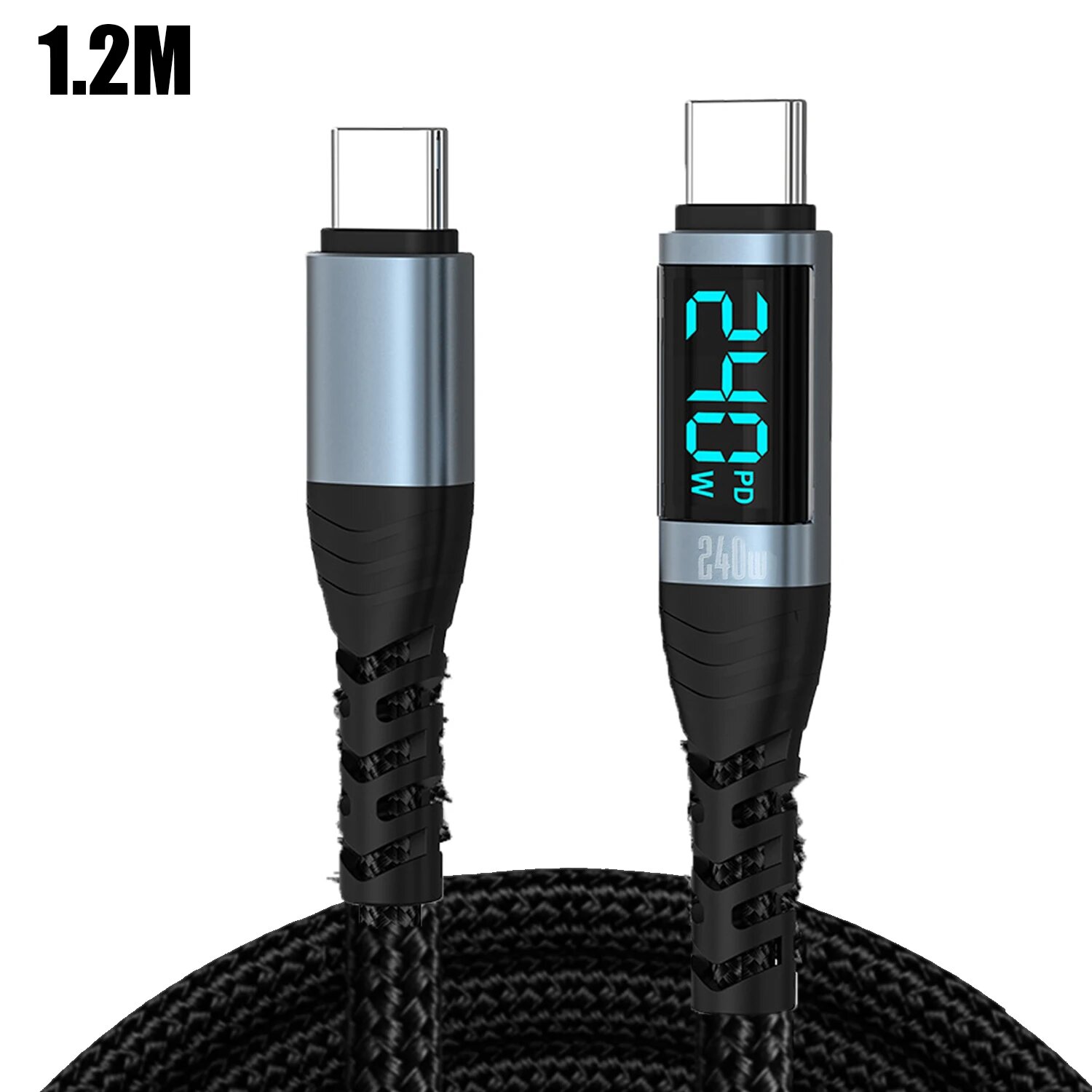 USB-C кабель Type-C 1.2м, 240W, 5A