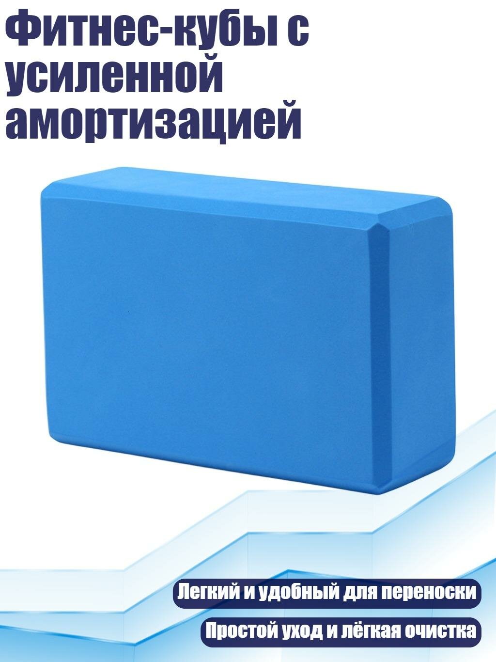 Фитнес-кубы с усиленной амортизацией, Глубокий синий