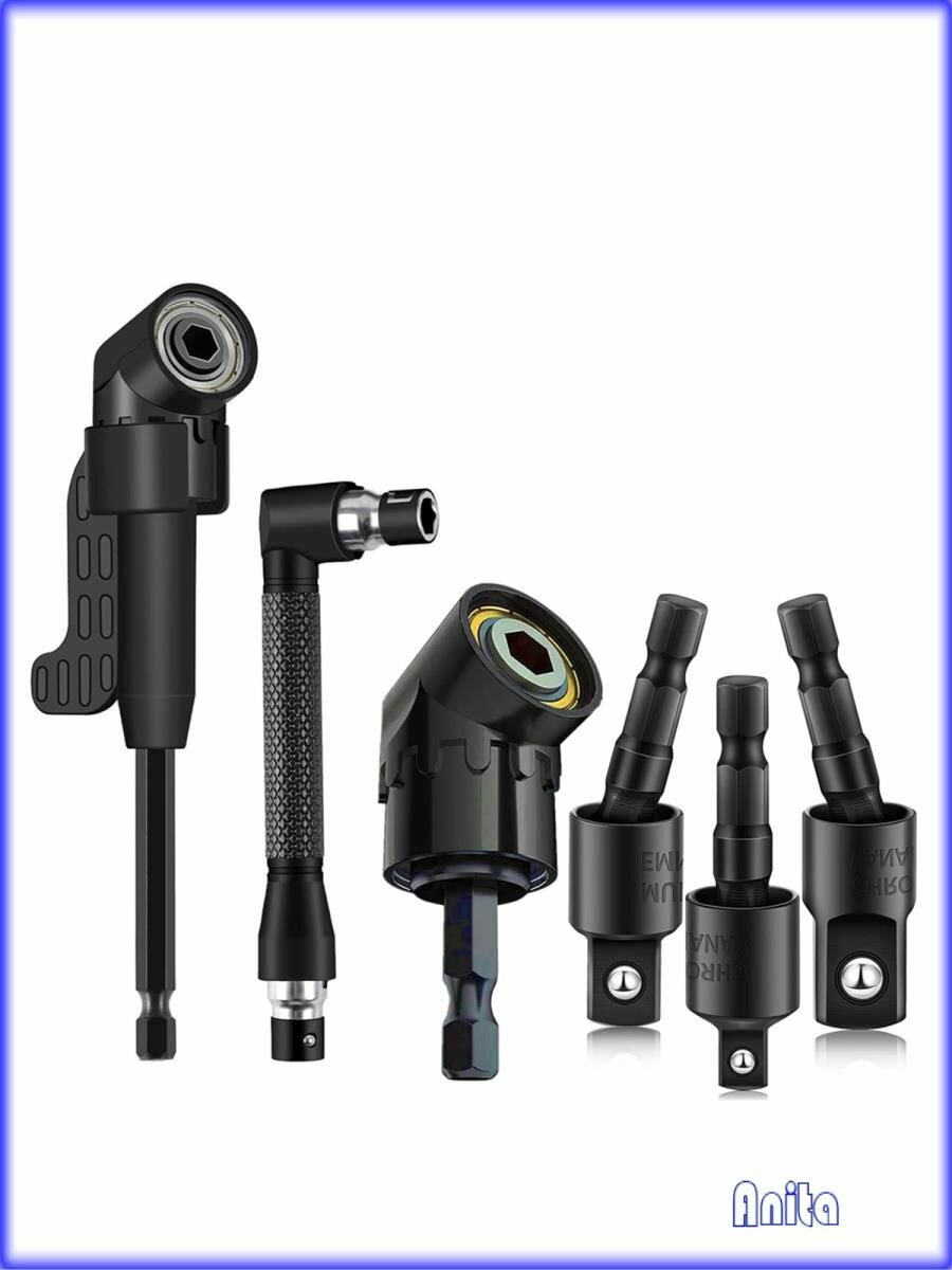 Набор Из 6 Насадок Для Сверления Под Прямым Углом С Адаптером 105