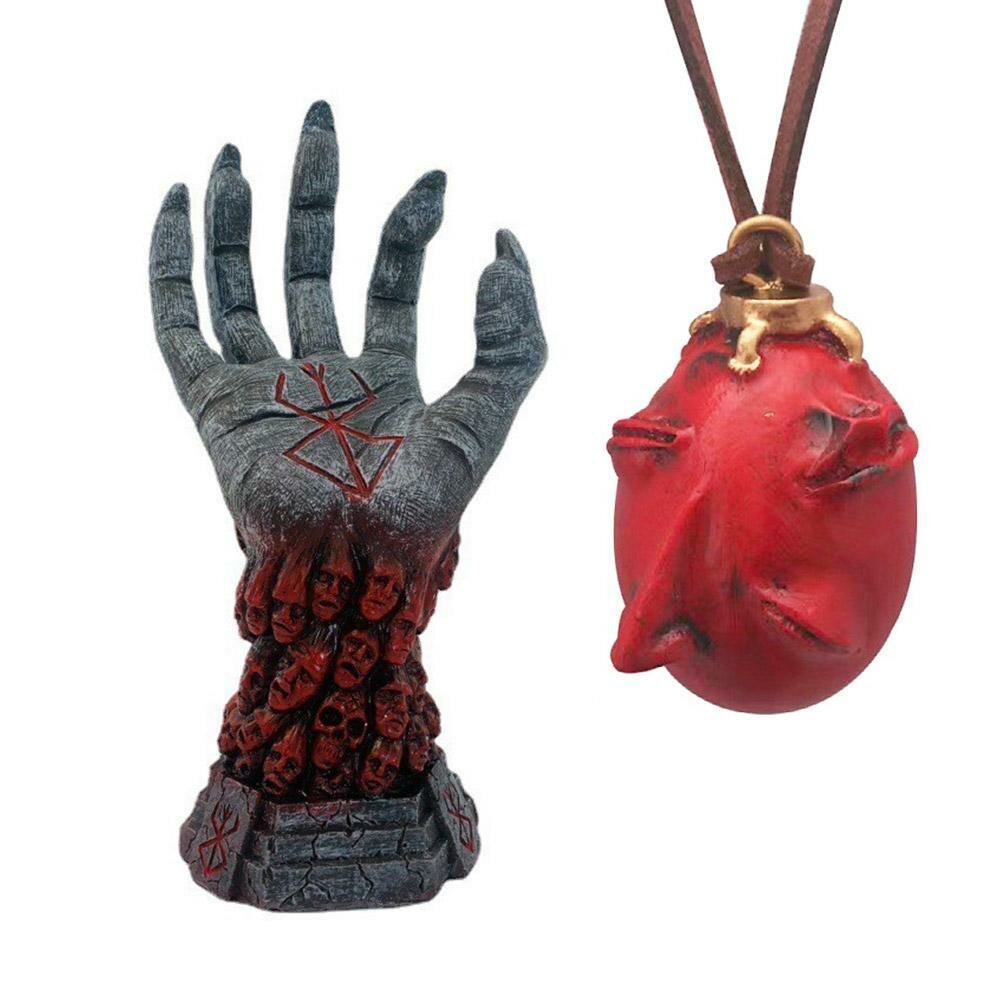 Фигурка Рука Бога из Berserk , украшение в виде демонической черепной призрачной руки.